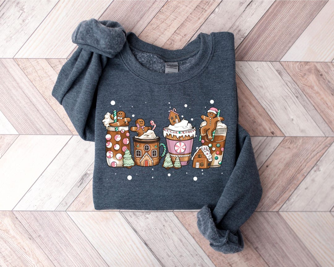Gingerbread Christmas Sweater | Christmas Sweatshirt Women | Christmas ...