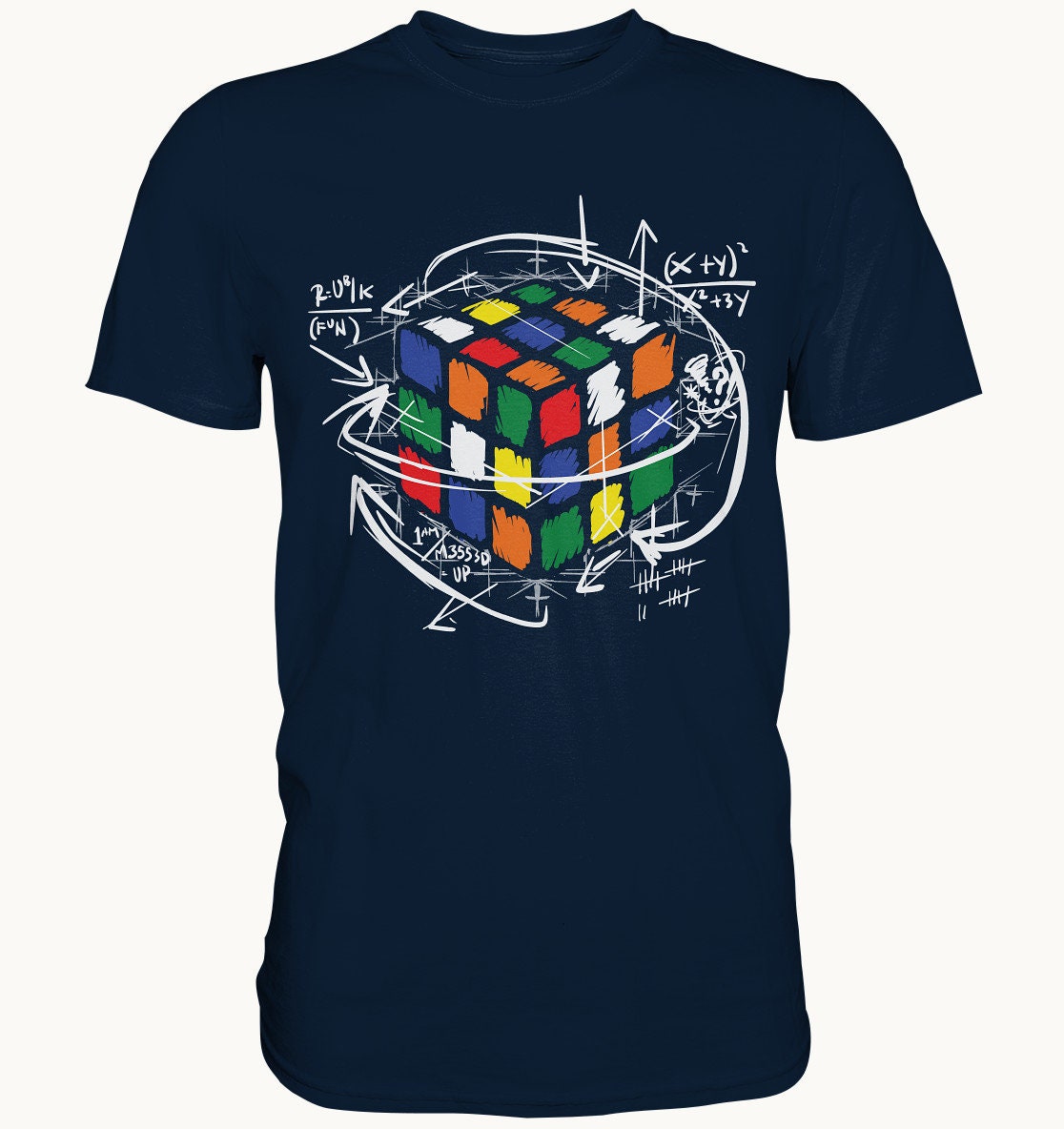 Rubik Cube T-shirt | Magic Cube 80s 90s Mathematics Nerd Geek Retro ...