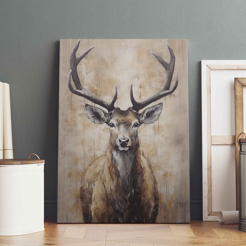 Luxus Ikea Hirsch Bild Leinwand Fotos