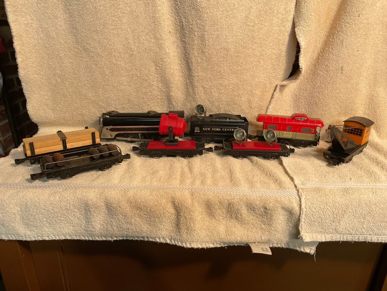 Marx 3987 8 Piece Train Set With Lighted Caboose. - Etsy