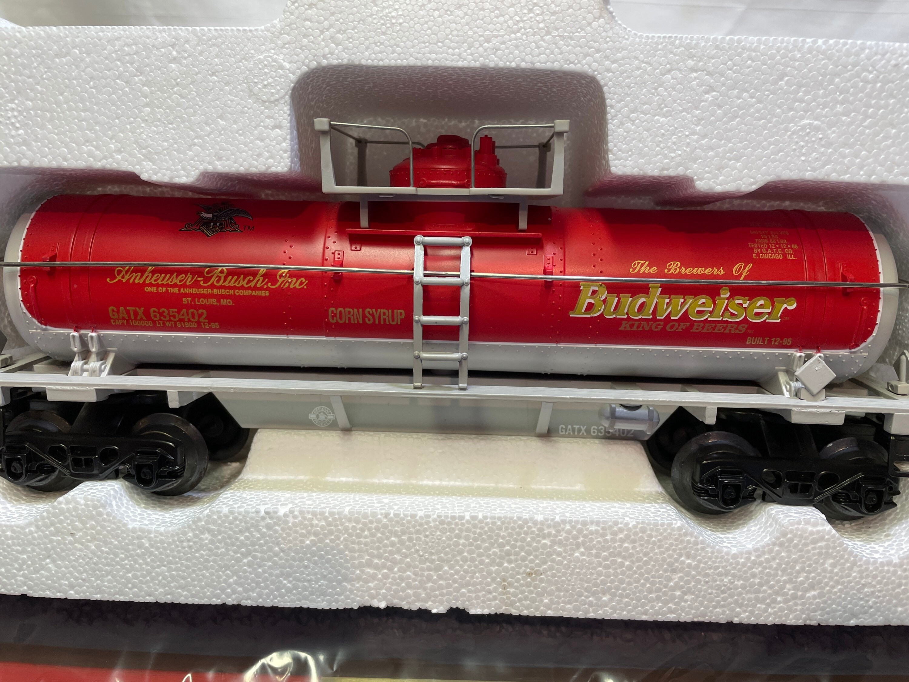 Limited Edition Budweiser Tank Car Bank Model Train - Etsy