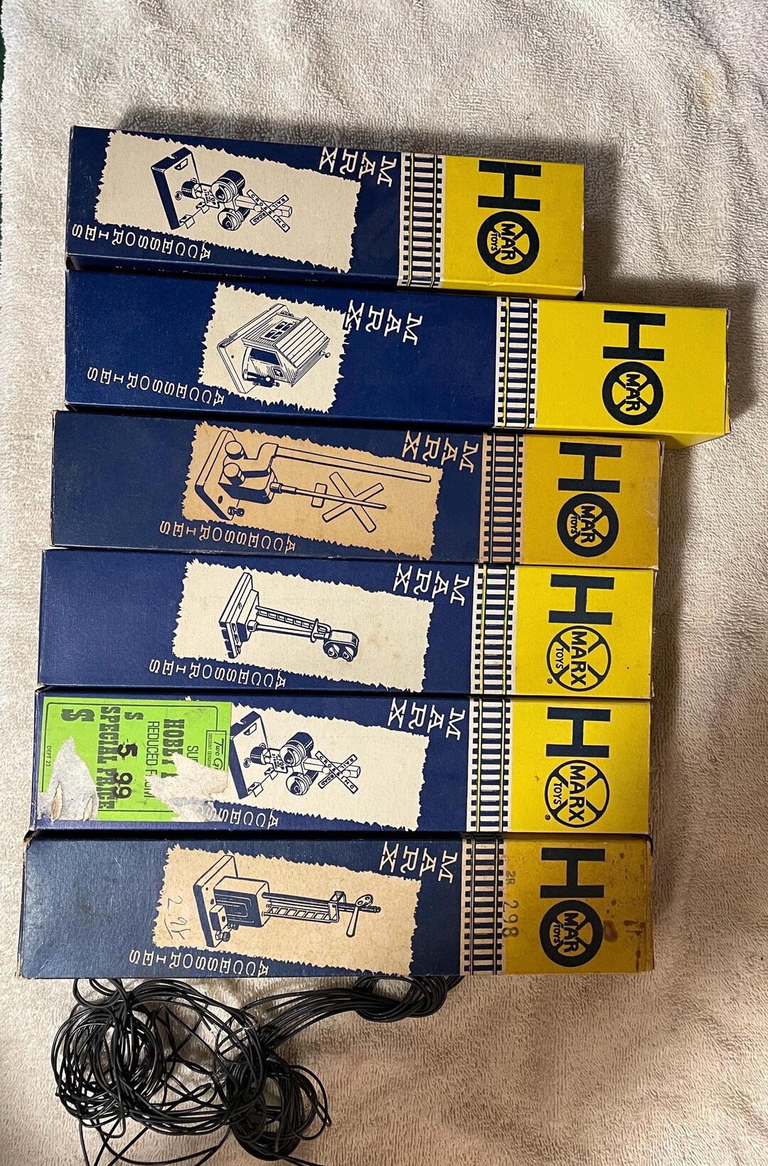 6 Original Marx Ho Accessory Boxes With Track, Instructions and Wire ...