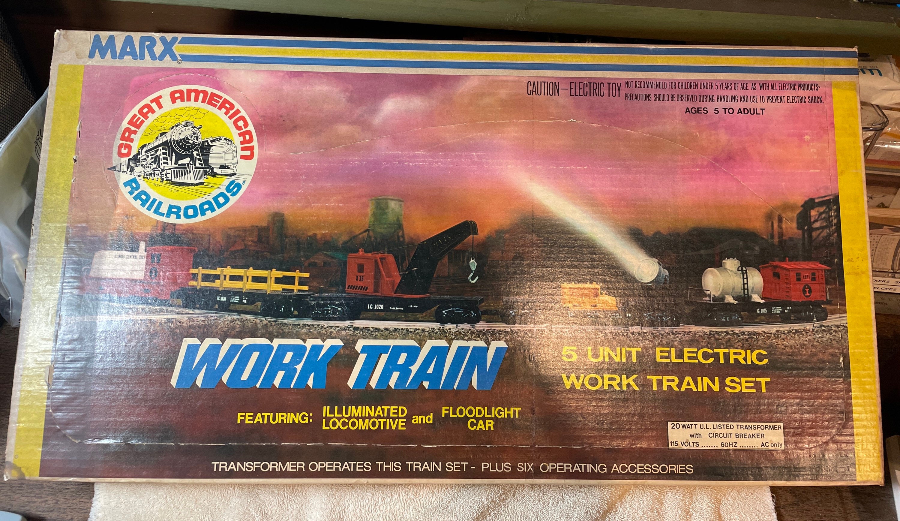MARX Work Train Set 27152 - Etsy