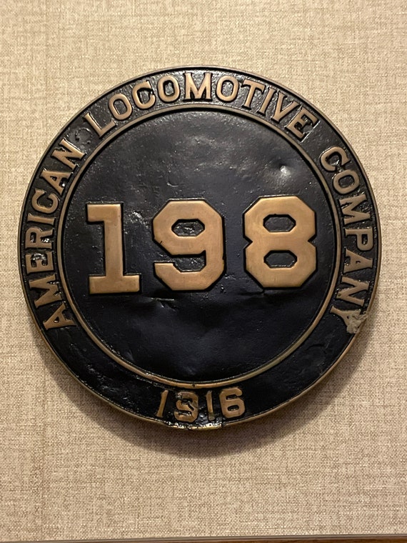 Authentic Steam Engine Number Plate | Etsy