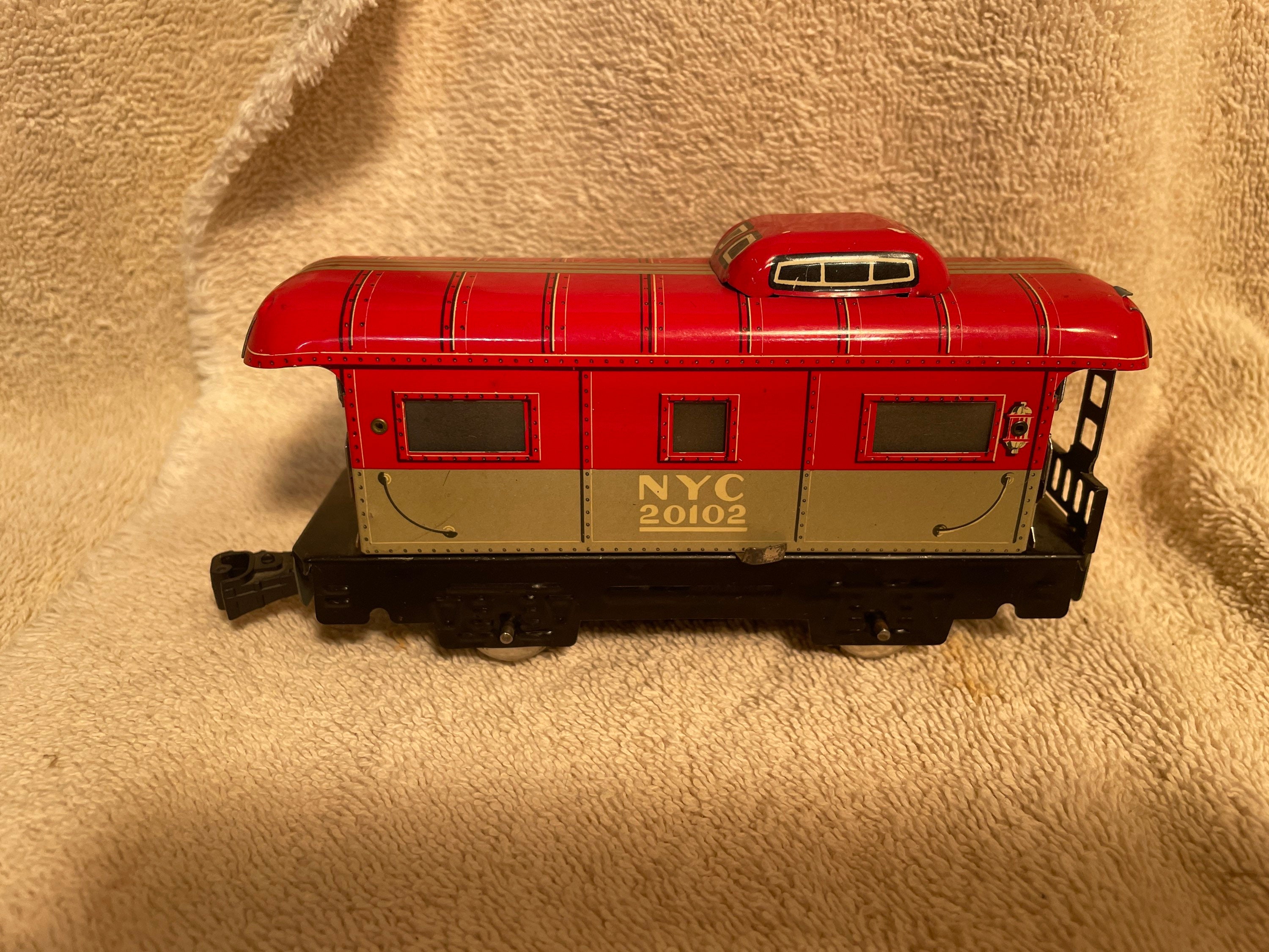 Marx 3987 8 Piece Train Set With Lighted Caboose. - Etsy