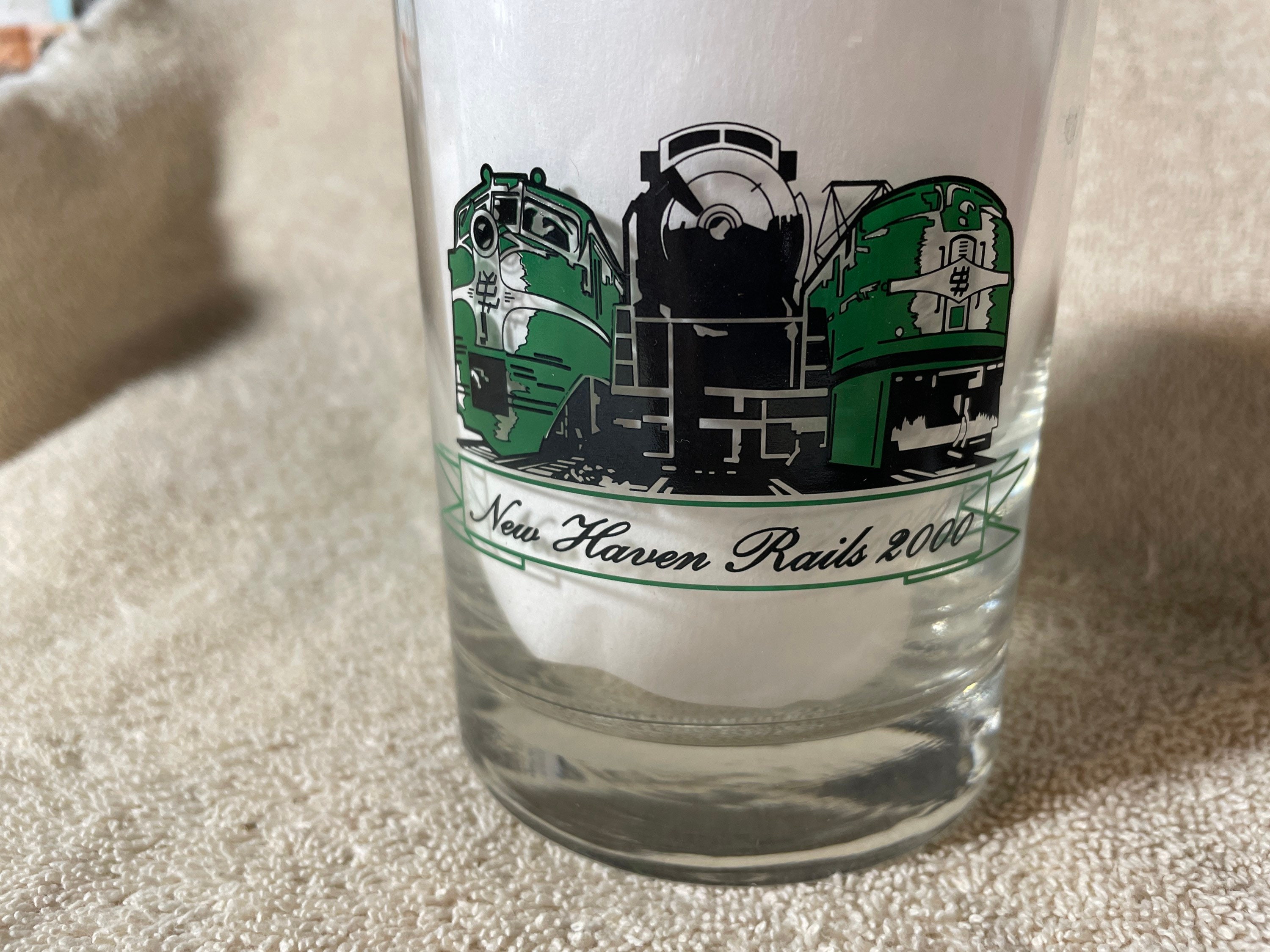 Highball Glasses and Shot Glass With Railroad Themes* - Etsy