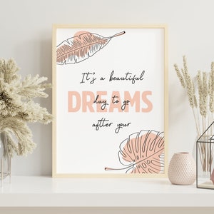 Digital Download Boho Art Quote Poster Inspirational Gift | Etsy