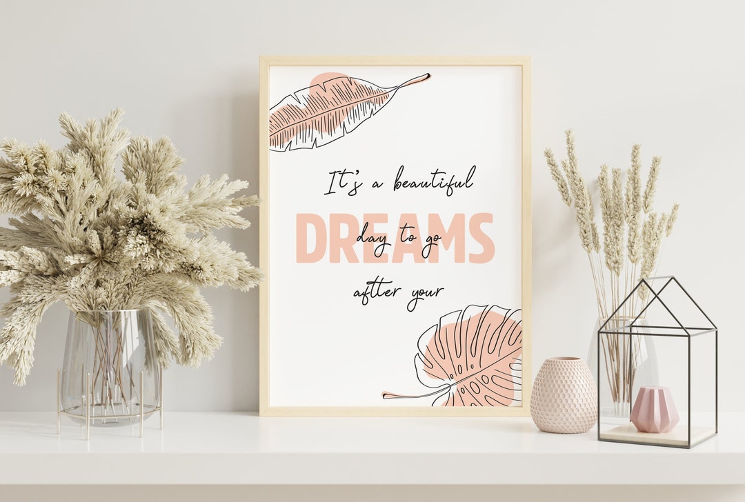 Digital Download Boho Art Quote Poster Inspirational Gift - Etsy