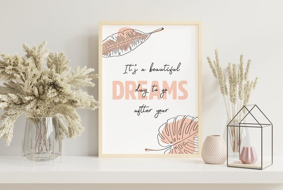 Digital Download Boho Art Quote Poster Inspirational Gift | Etsy