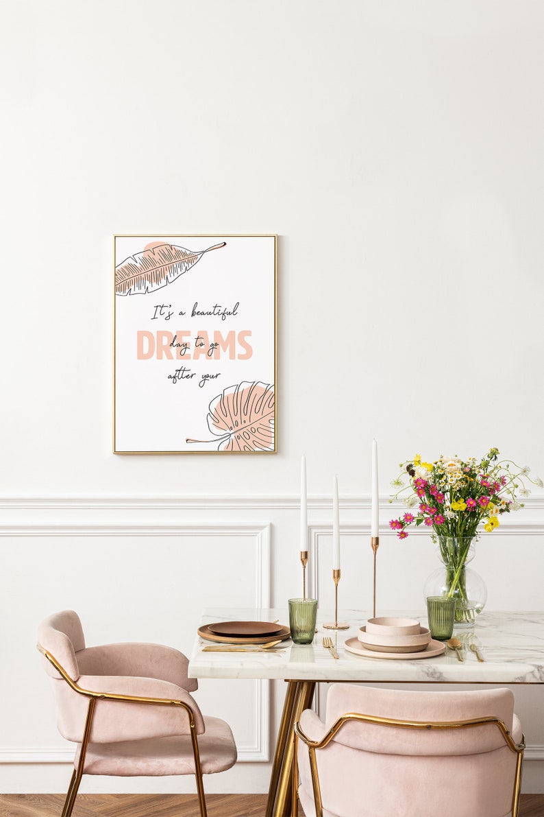 Digital Download Boho Art Quote Poster Inspirational Gift | Etsy