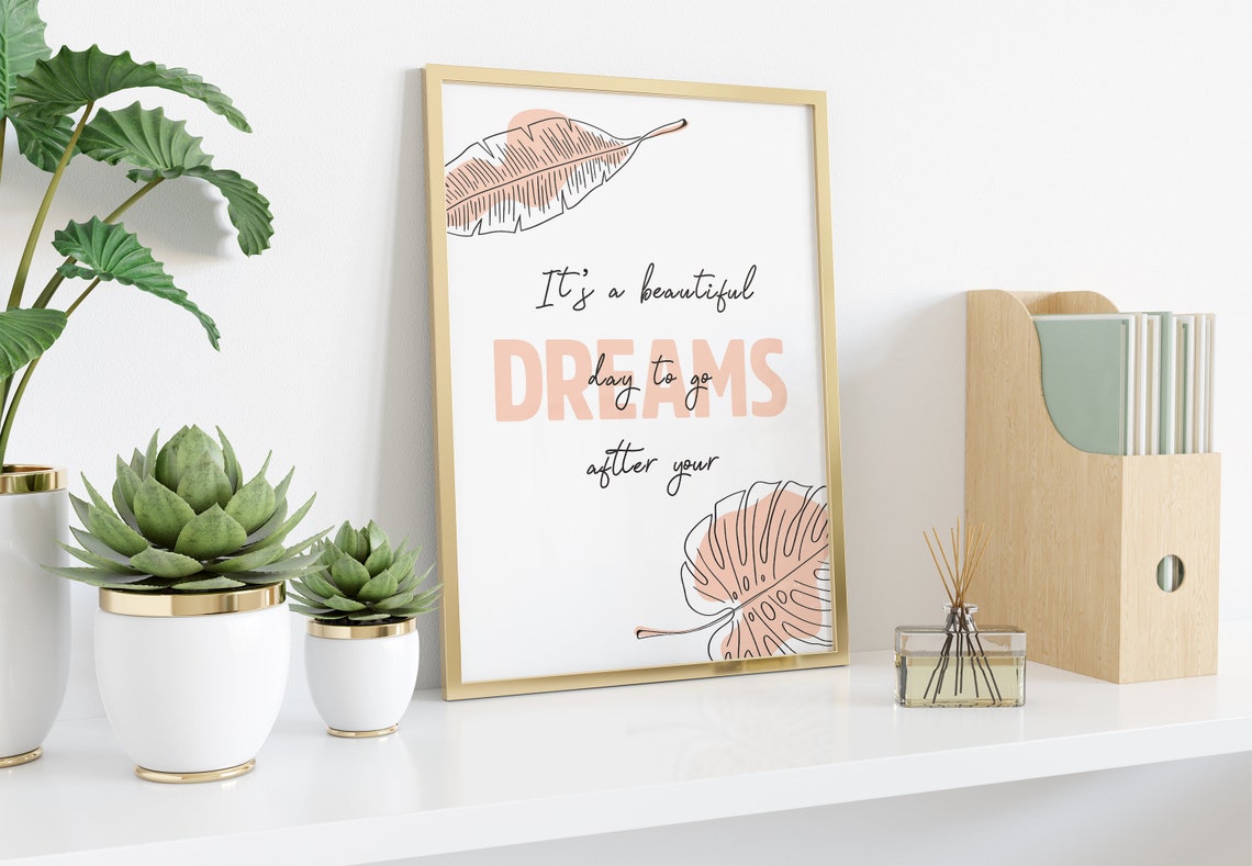 Digital Download Boho Art Quote Poster Inspirational Gift - Etsy