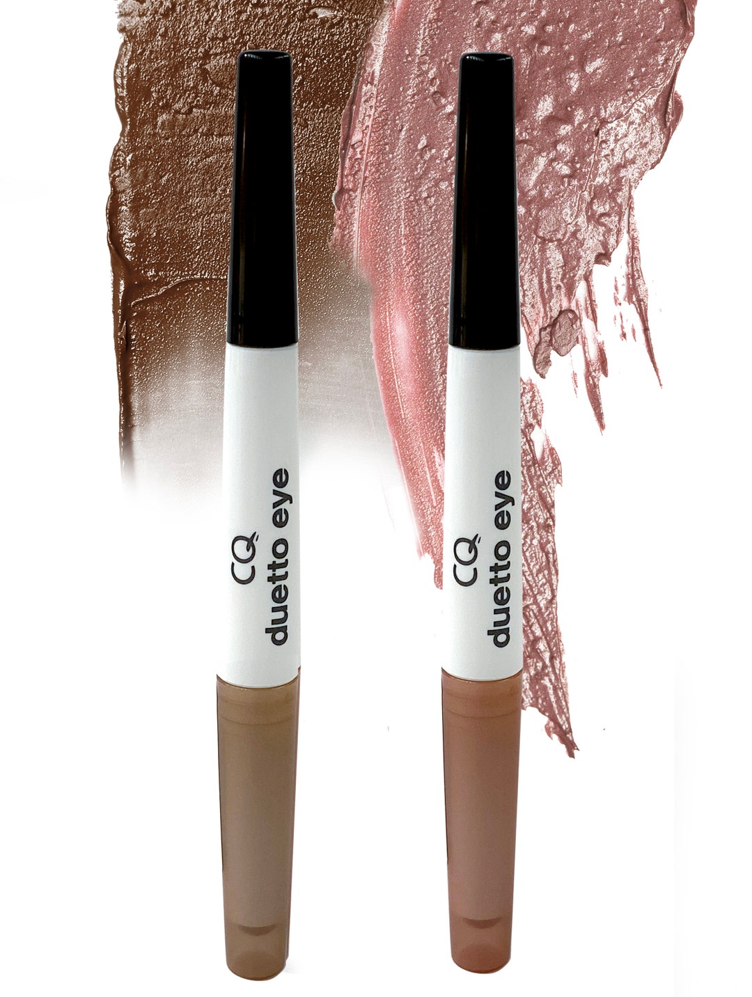 CQ EYE DUETTO Cream Eyeshadow Makeup Stick 10 Berry Mauve 08 Café Brown ...