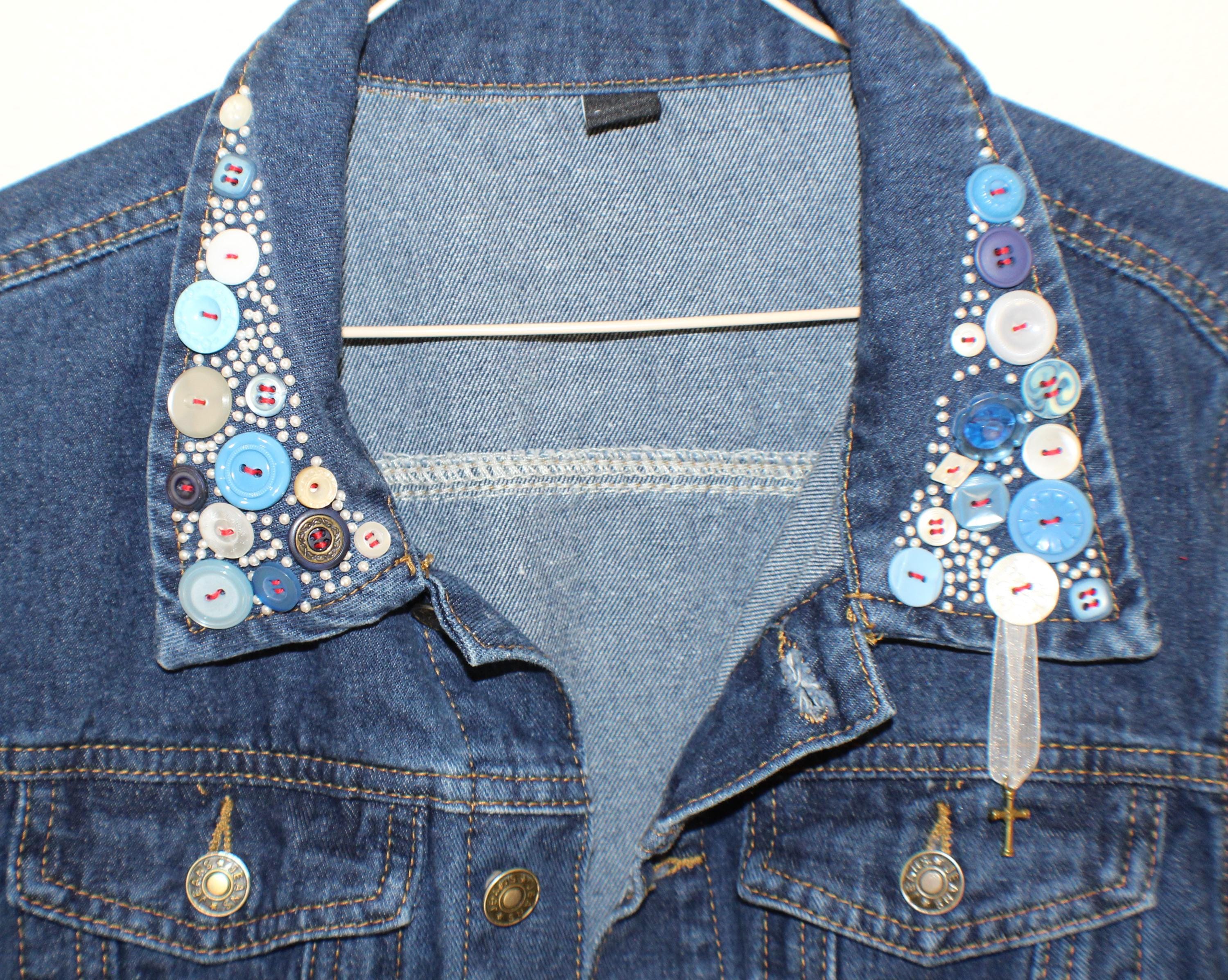Crafted up Denim Jacket - Etsy