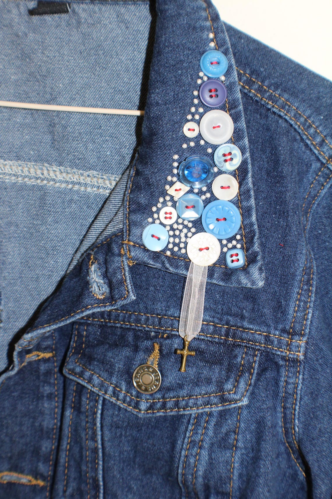 Crafted up Denim Jacket - Etsy