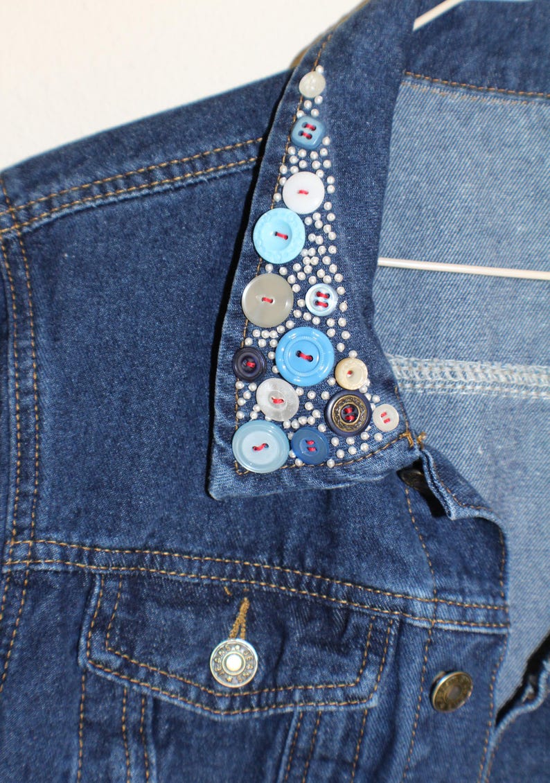 Crafted up Denim Jacket - Etsy