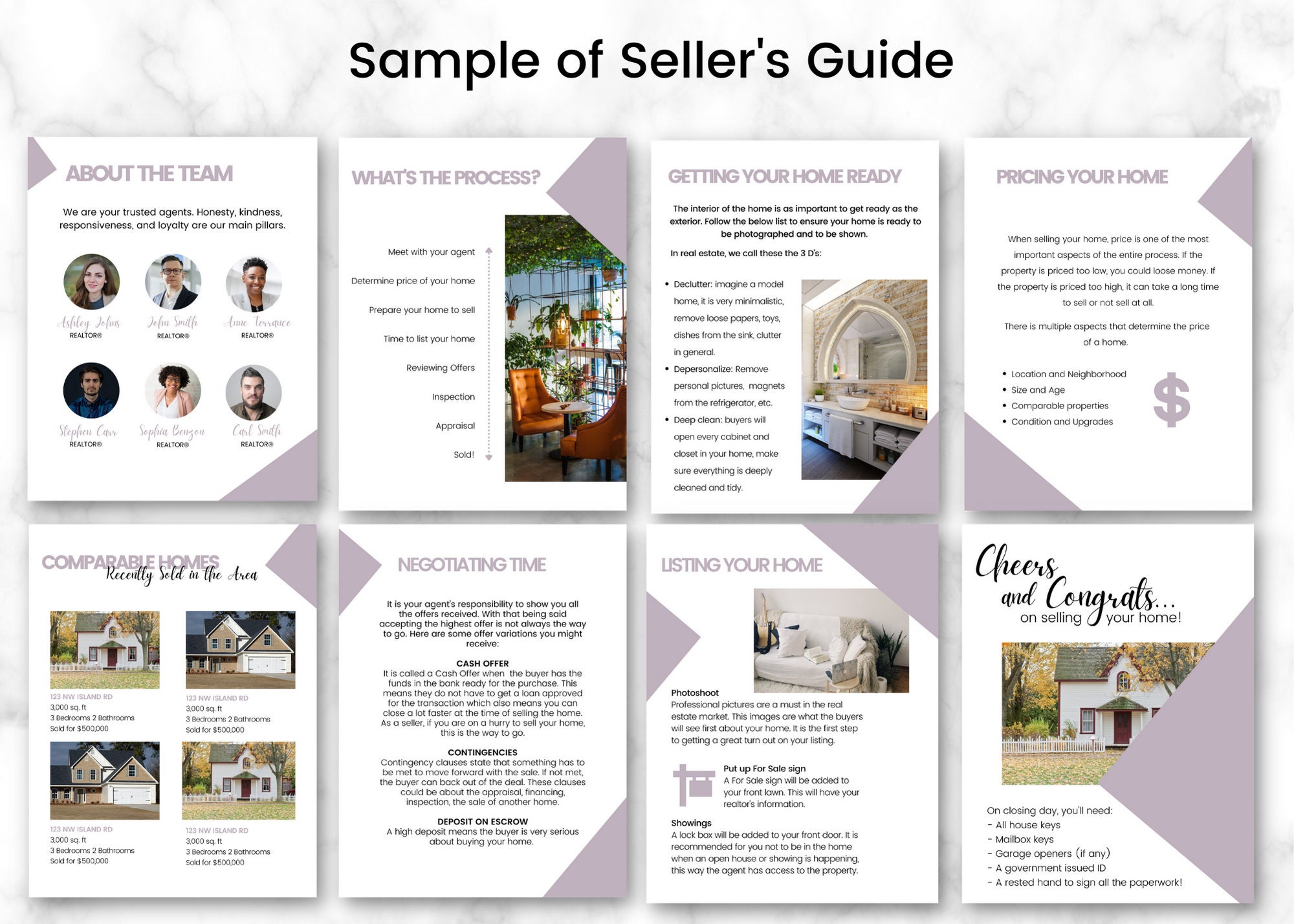 Clean Seller Guide and Buyer Guide Real Estate Bundle - Etsy