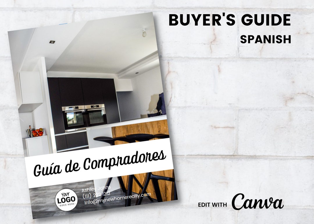 SPANISH Modern Buyer Guide Real Estate Bundle, Customizable Canva ...