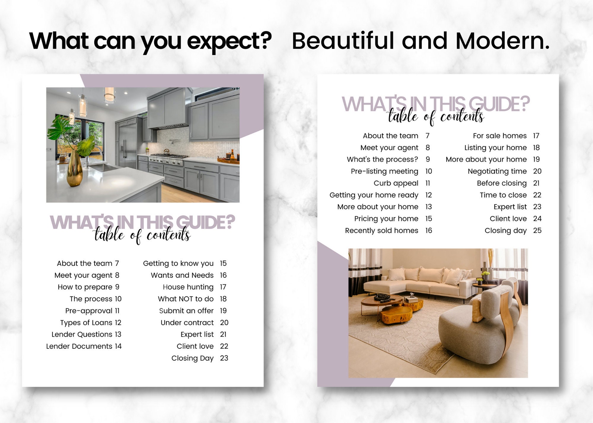 Clean Seller Guide and Buyer Guide Real Estate Bundle, Customizable ...