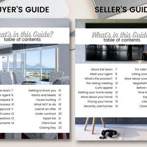 Seller Guide and Buyer Guide Real Estate Bundle, Customizable Canva ...