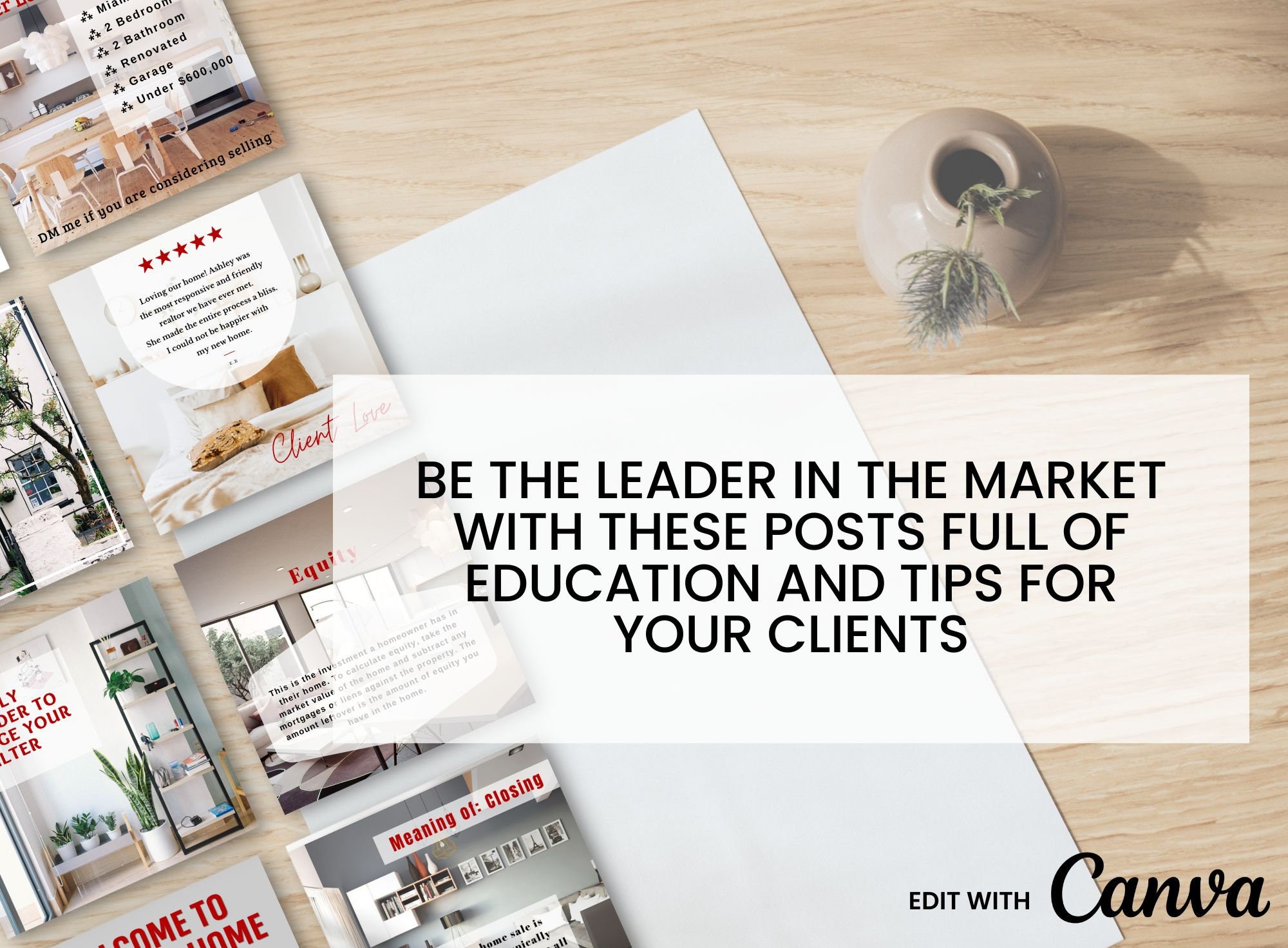 100 Red and Black Real Estate Social Media Posts, Instagram Real Estate ...