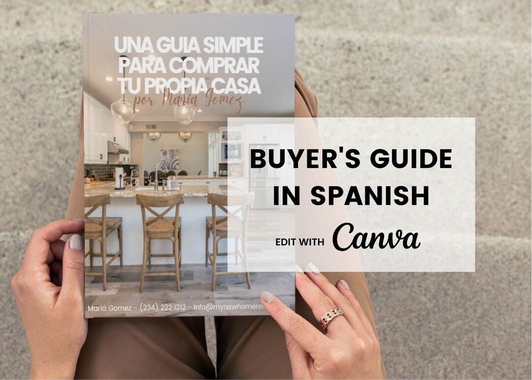 SPANISH Buyer Guide Real Estate Bundle, Customizable Canva Template ...