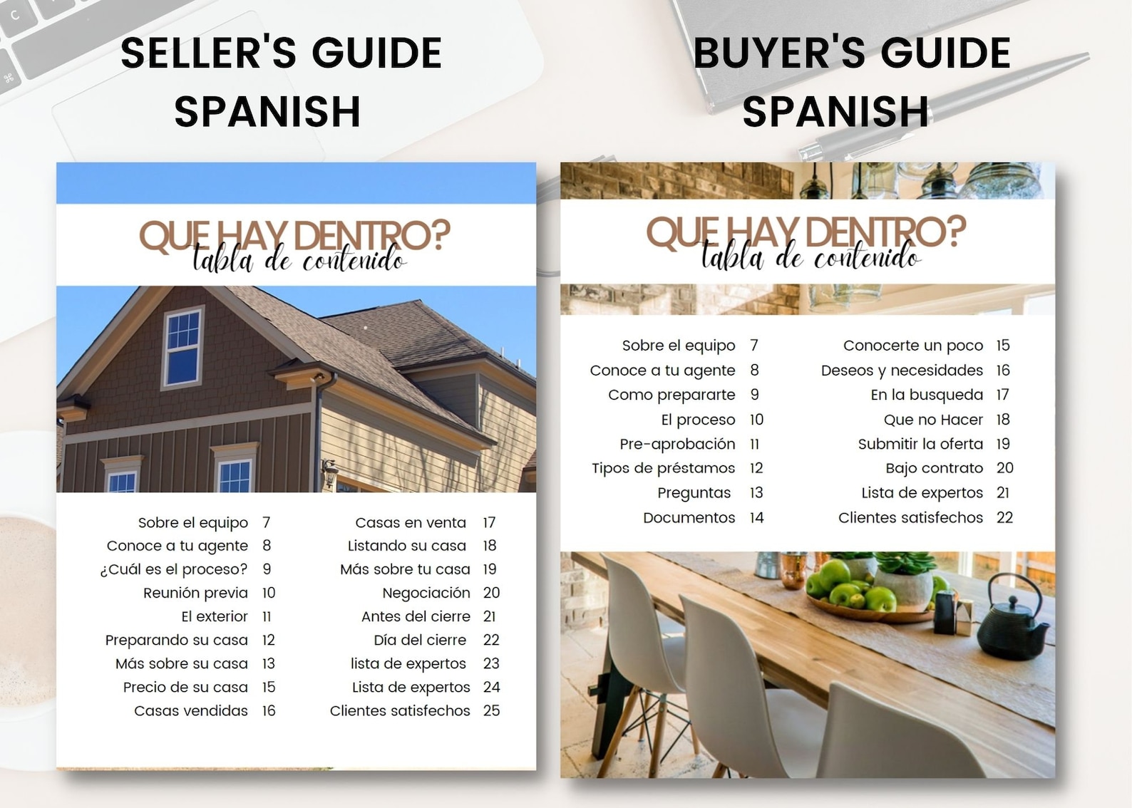 Seller Guide and Buyer Guide English and Spanish Real Estate Bundle ...