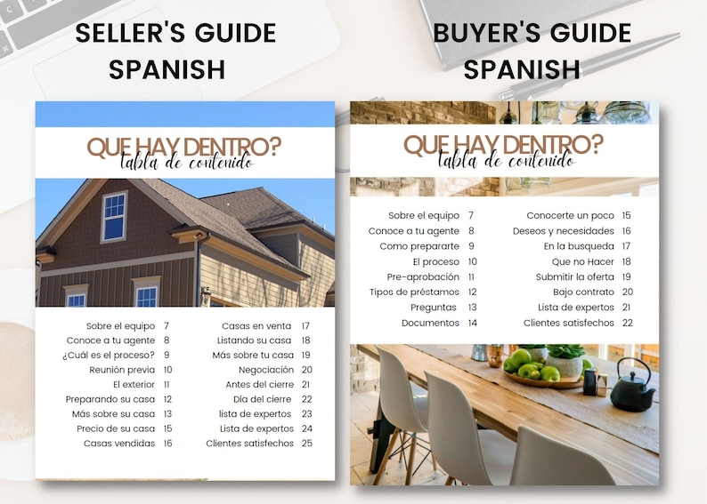 Seller Guide and Buyer Guide English and Spanish Real Estate Bundle ...