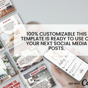 100 Red and Black Real Estate Social Media Posts, Instagram Real Estate ...