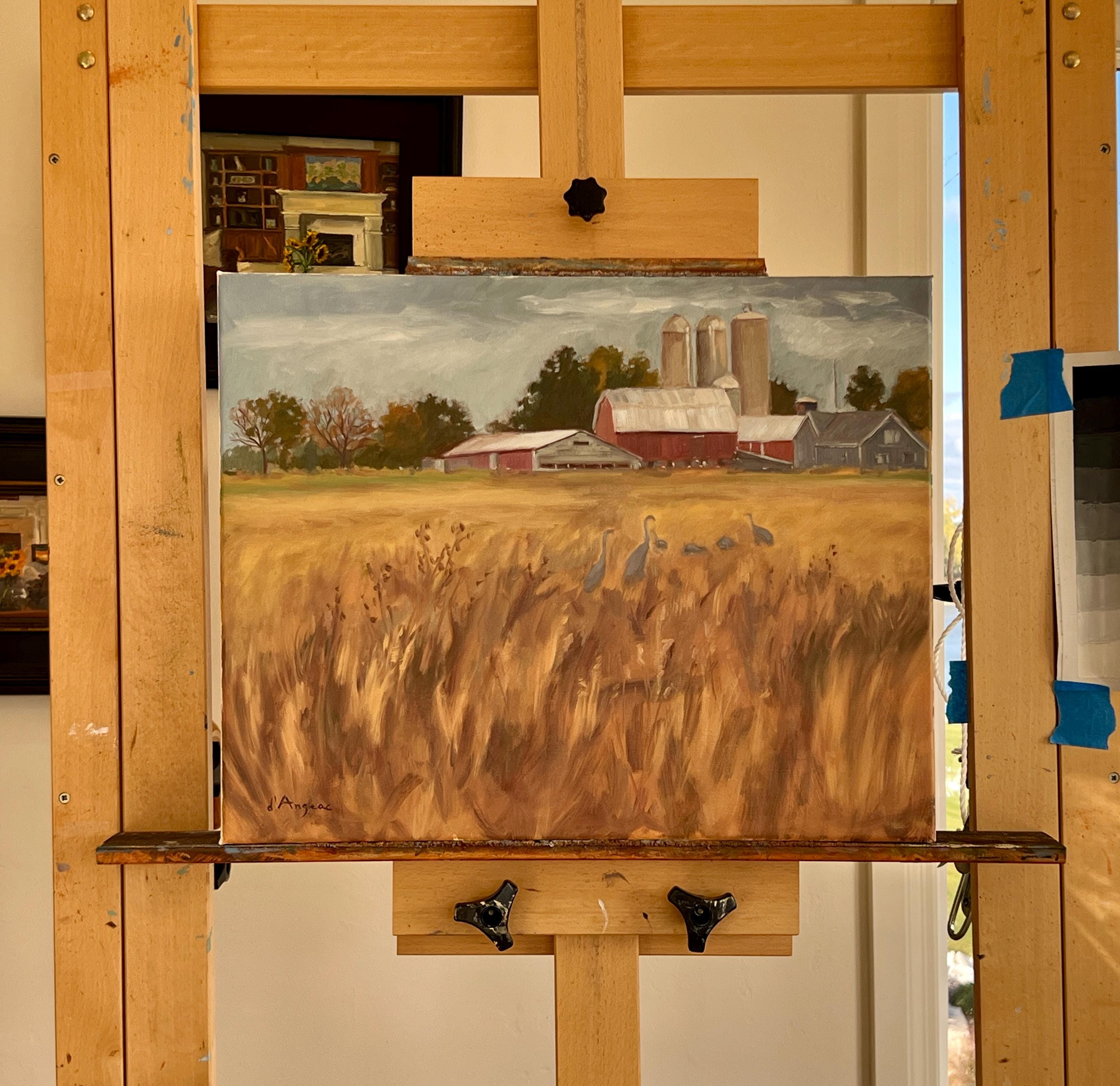 Wisconsin Farm, Original Oil Painting, Dangeacpainting, 16x20in, Plein ...