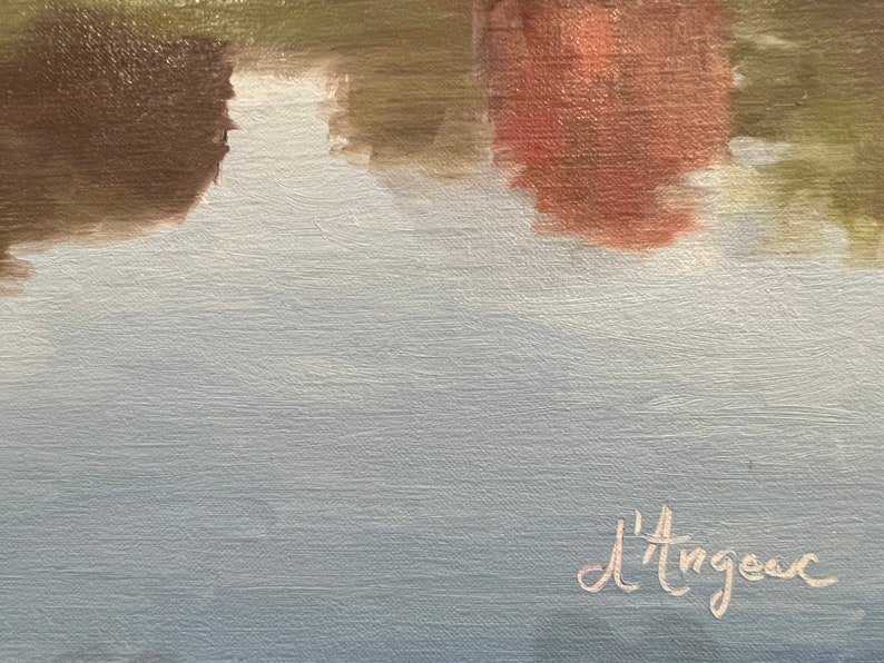 Wisconsin, Original 9x12 Landscape Painting, Oil Painting, River, Lake ...