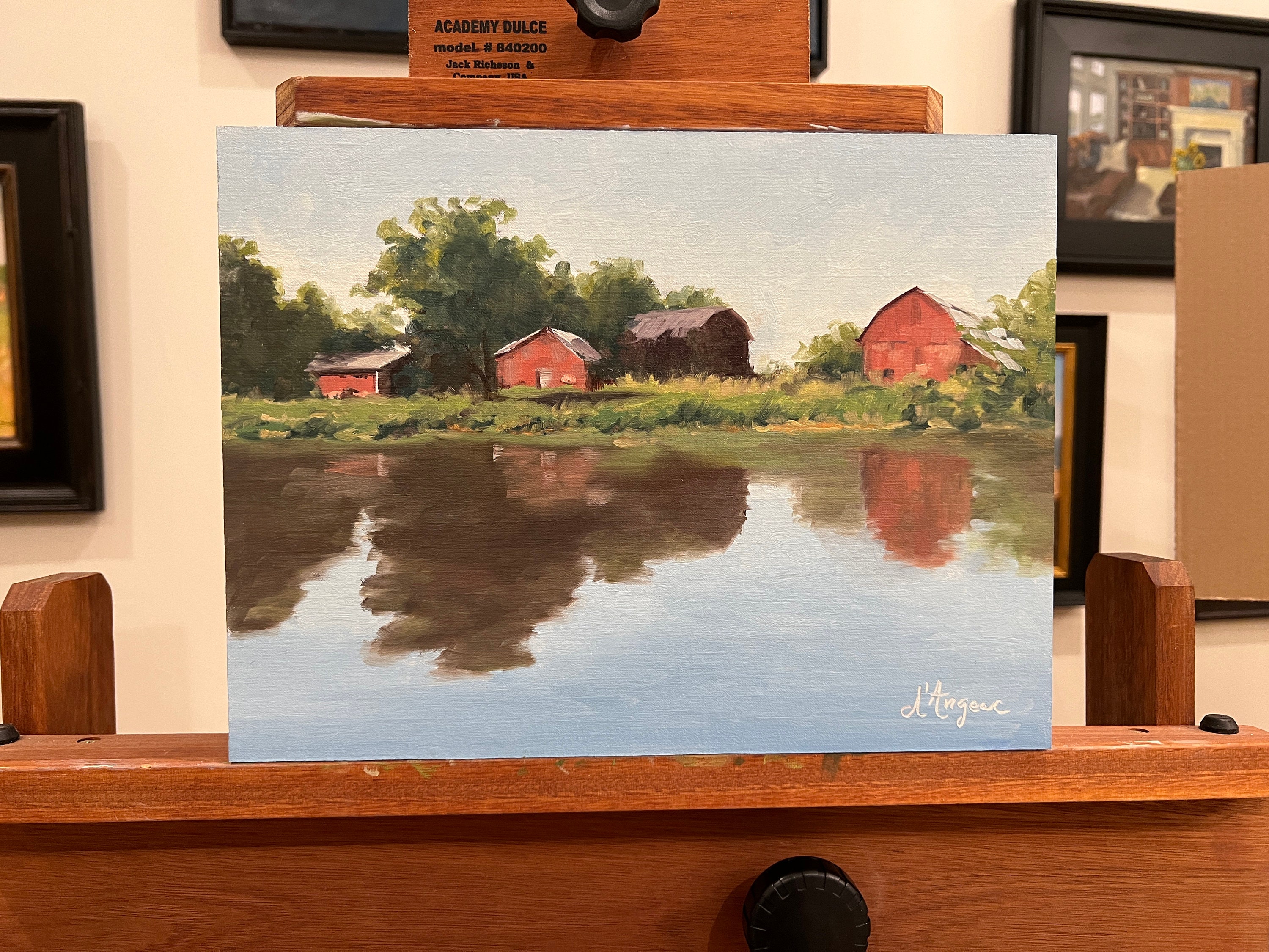 Wisconsin, Original 9x12 Landscape Painting, Oil Painting, River, Lake ...