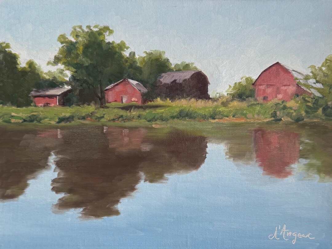 Wisconsin, Original Oil Painting, Dangeacpainting, 9x12, Landscape ...