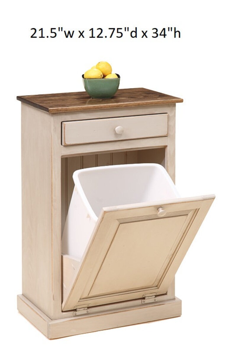 Wooden Tilt Out Trash Bin - Etsy