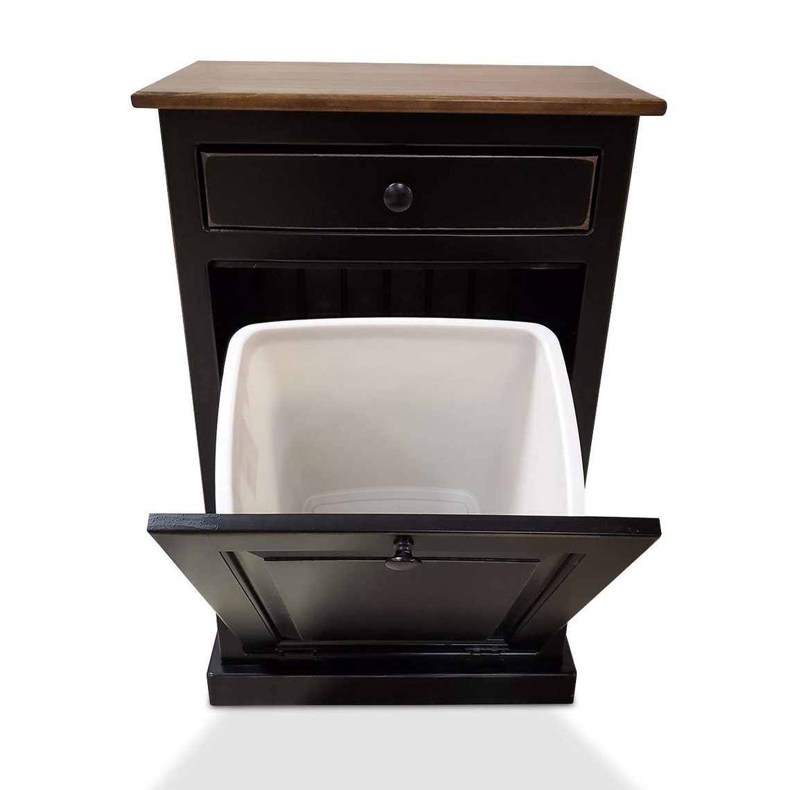 Wooden Tilt Out Trash Bin - Etsy