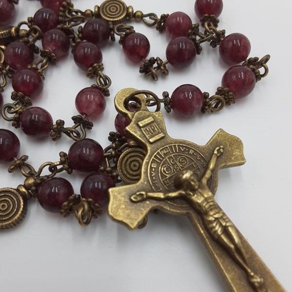 Garnet Rosary Beads - Etsy