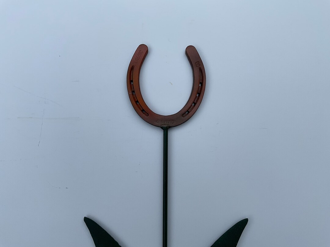 Wrought Iron Garden Stake With Good Luck Tulip. - Etsy