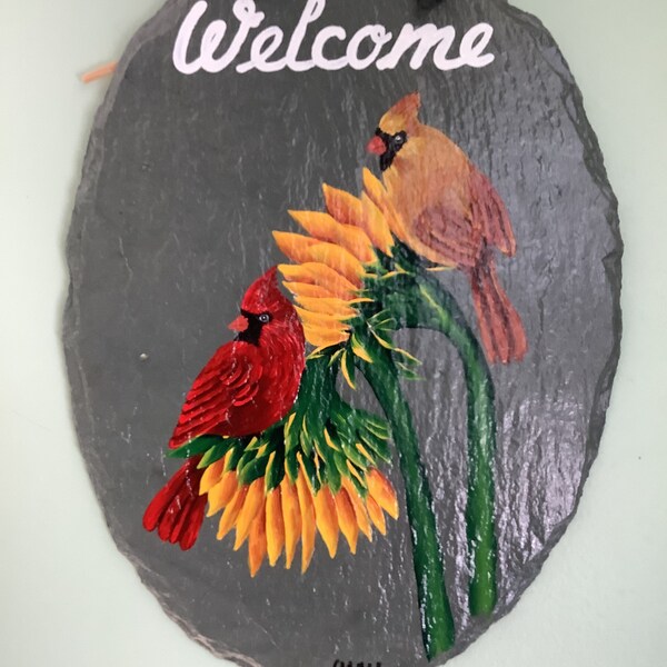 Hand Painted Cardinal - Etsy