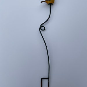 Wrought Iron Garden Stake With Hand Forged Loop in Stake and a - Etsy