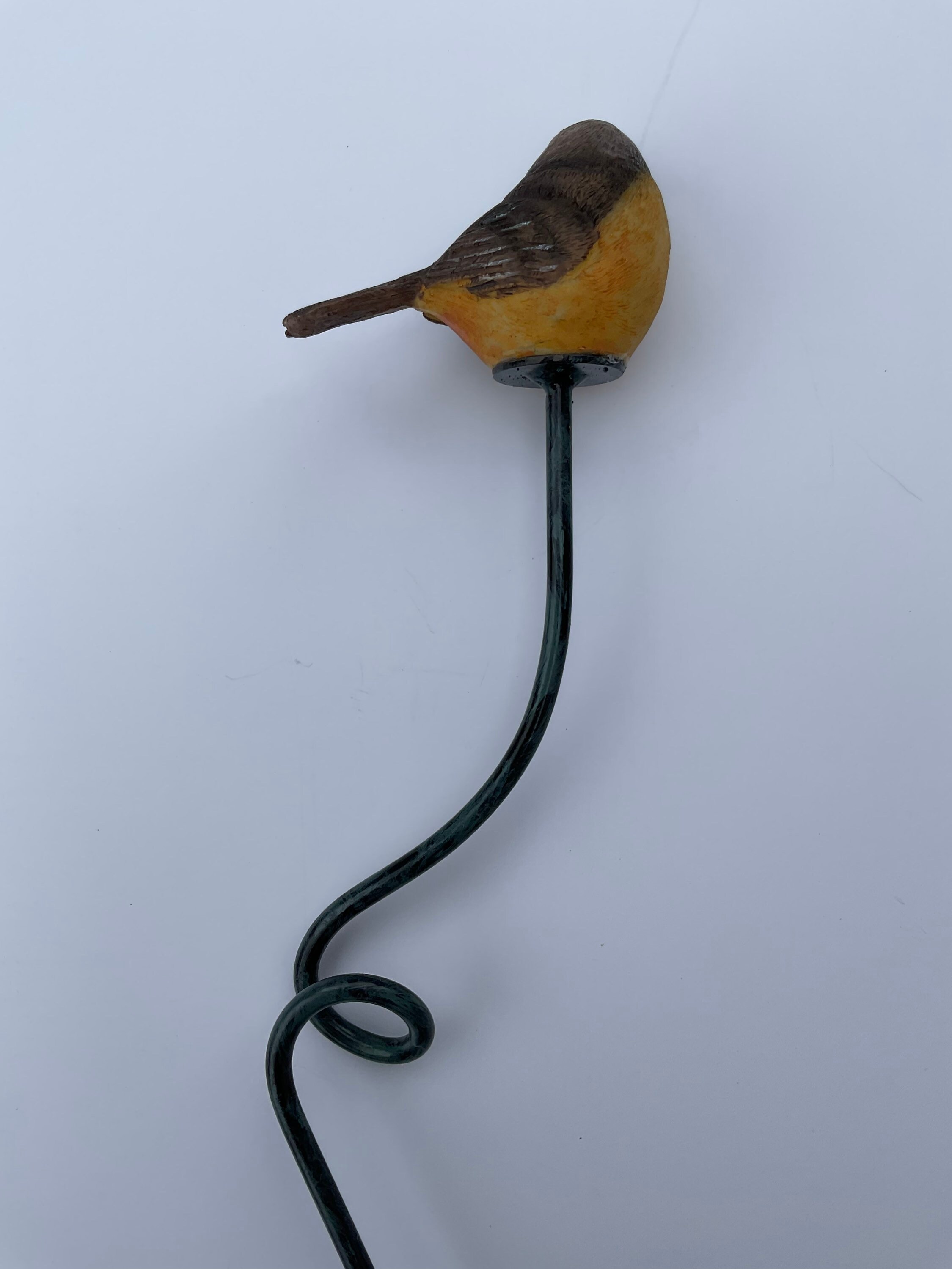 Wrought Iron Garden Stake With Hand Forged Loop in Stake and a - Etsy