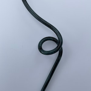 Wrought Iron Garden Stake With Hand Forged Loop in Stake and a - Etsy
