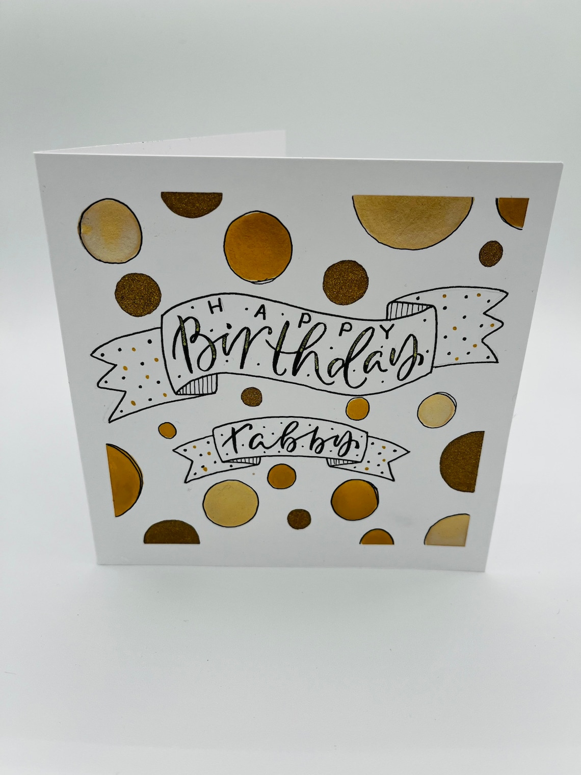 Personalised Birthday Card Handwritten Handmade Calligraphy - Etsy