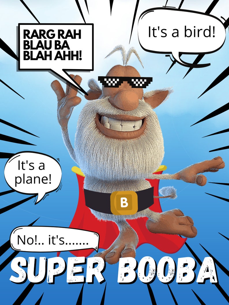 Custom Super Booba Poster (sizes and Options Vary See Variations) - Etsy