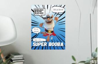 Custom Super Booba Poster (sizes and Options Vary See Variations) - Etsy