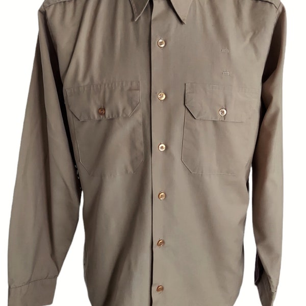 Tan Work Shirt - Etsy