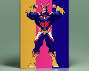 All Might Wall Poster | Etsy