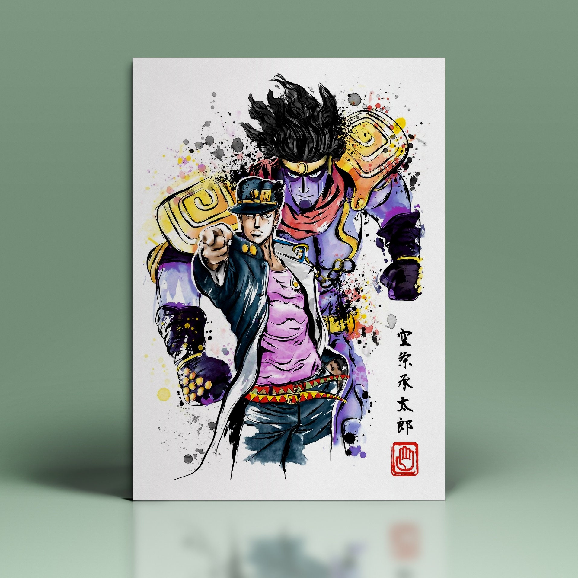 Jojo's Bizarre Adventure Poster Premium Art Print Anime Gift Idea Jojo ...