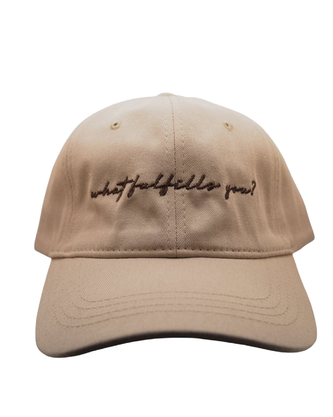 Minimal Tan Chic Baseball Hat | What Fulfills You? - Etsy