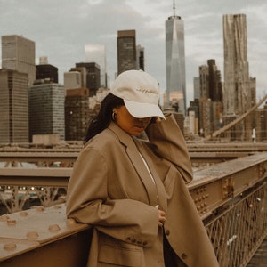 Cream Minimal Chic Baseball Hat Cap | What Fulfills You? - Etsy