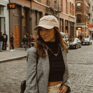 Minimal Tan Chic Baseball Hat | What Fulfills You? - Etsy