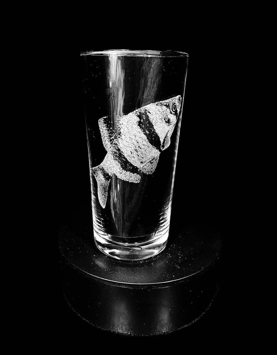 TIGER BARB Fish ENGRAVED Glass, Personalised, Etched, Gift, Wine ...